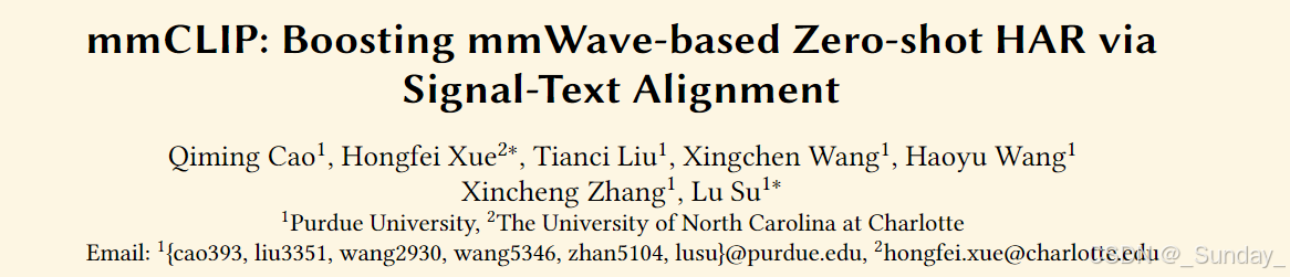 mmCLIP论文分享_mmclip: boosting mmwave-based zero-shot har via si-CSDN博客