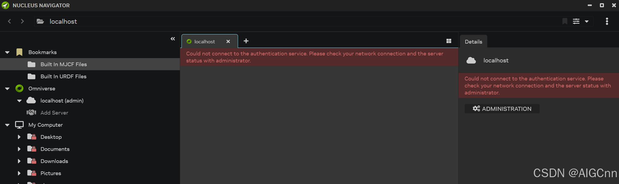 Omniverse NUCLEUS访问异常解决-CSDN博客