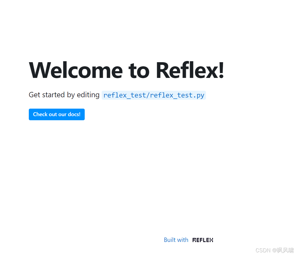 【一点记录】Reflex安装及问题汇总_reflex python-CSDN博客