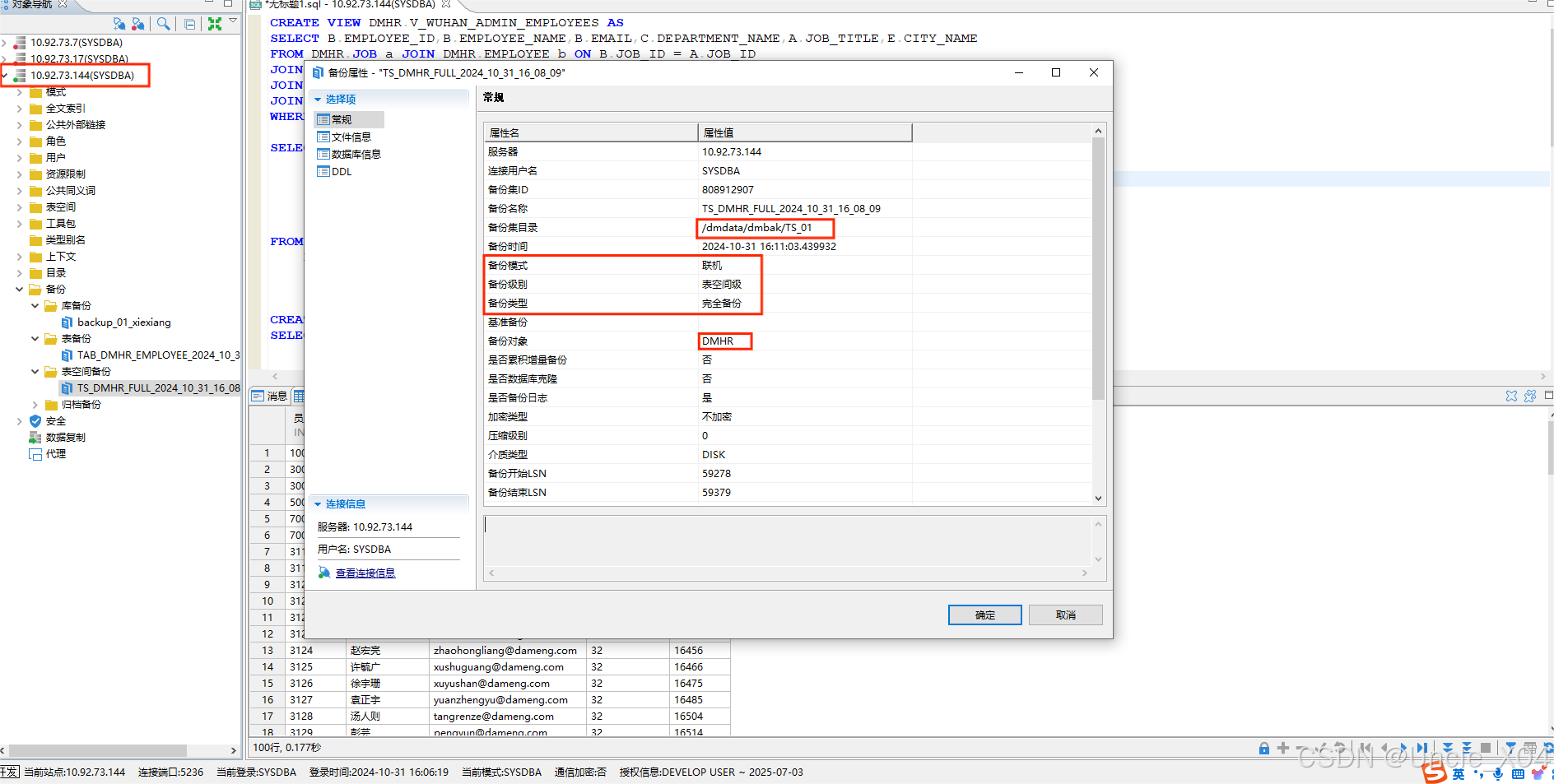 DM 数据库备份还原：构建数据安全堡垒_dm管理工具备份数据库-CSDN博客