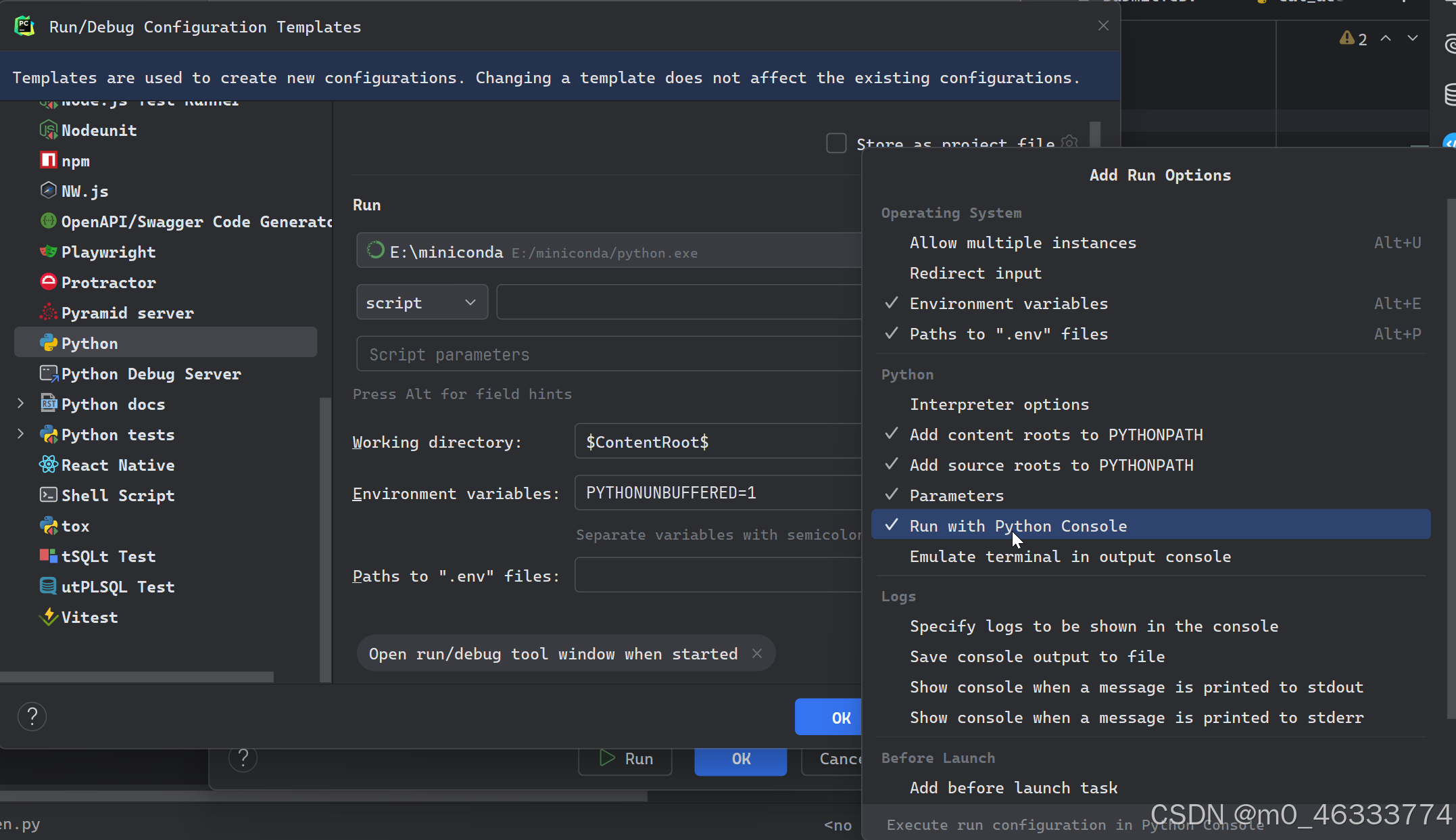 Pycharm 配置 run current file 的路径_pycharm current file-CSDN博客