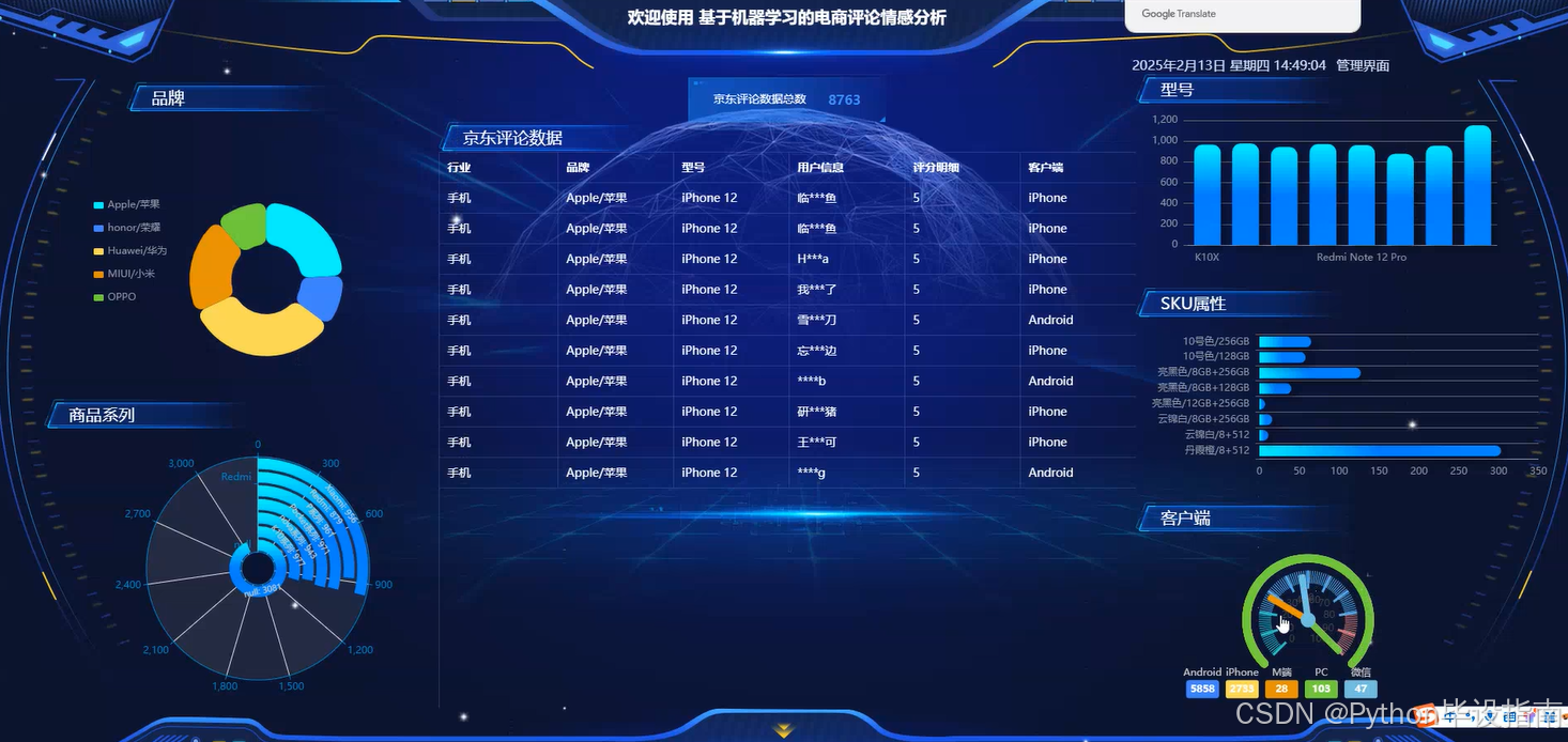 基于机器学习的电商评论情感分析系统-CSDN博客