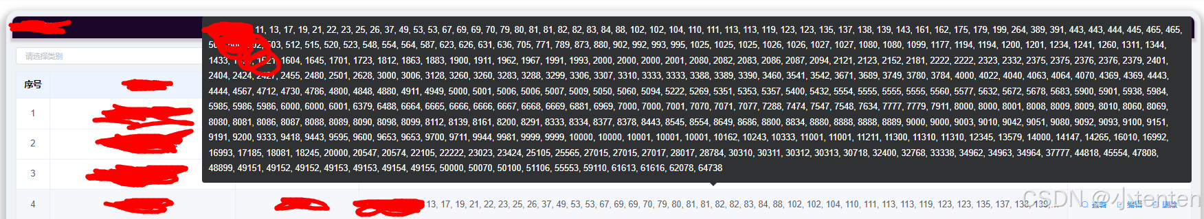 element-Ui table内容只显示一行，超出的文字隐藏为...，鼠标移入显示所有内容。:show-overflow-tooltip=“true“，并设置弹出内容的宽度。_el ...
