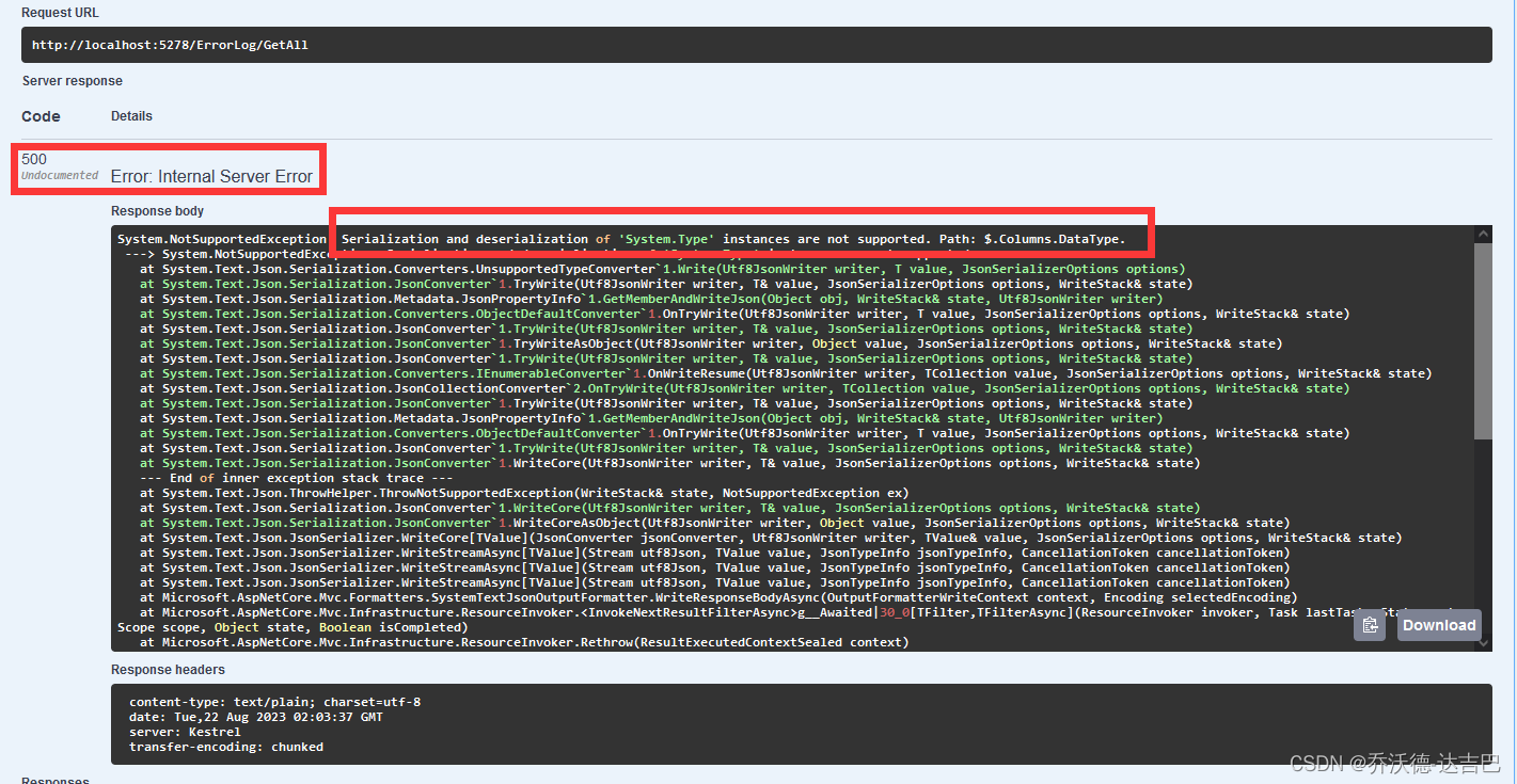 转载 C# WEBAPI .NETCore6.0关于无法返回类型为DataTable_serialization and ...