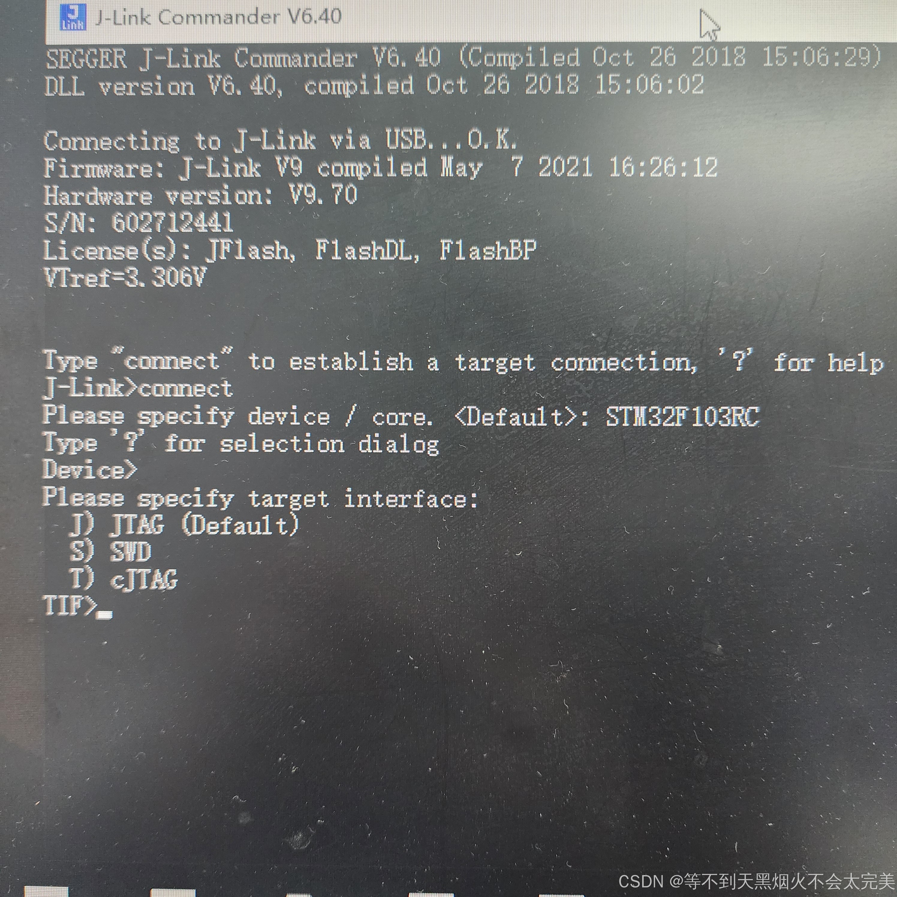 出现“cannot read J-Link version number”的解决方法_cannot read jlink version number-CSDN博客