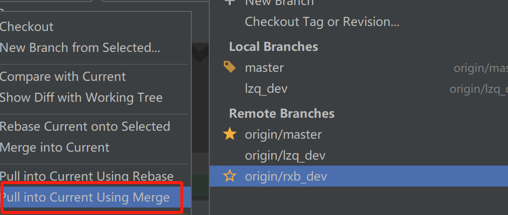 git合并远程分支dev到本地master_我本的是dev分支,我怎么拉去master到我本地得dev分支?-CSDN博客