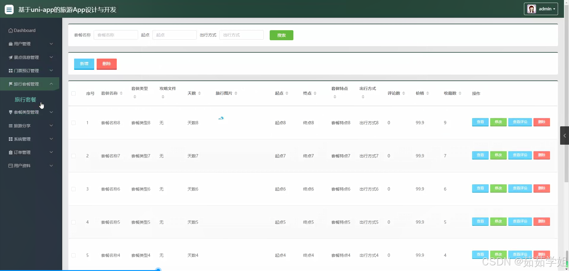 springboot毕设基于uni-app的旅游App设计与开发PC论文+程序+部署_毕设论文旅游系统app参考文献-CSDN博客