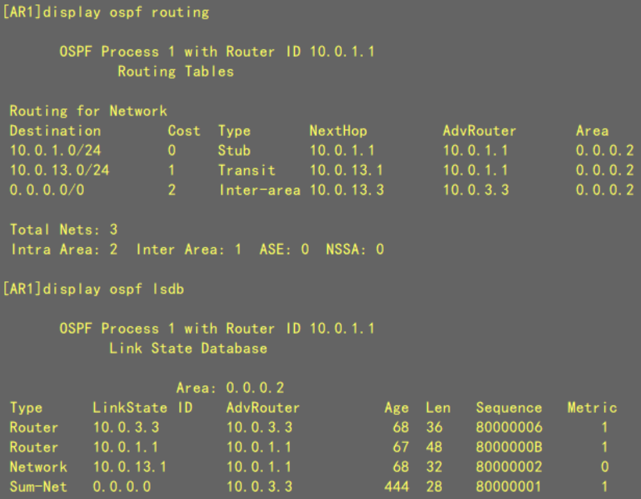 OSPF基础实验-OSPF Stub区域与NSSA区域_华为 ospf nssa stub区域应用举例-CSDN博客
