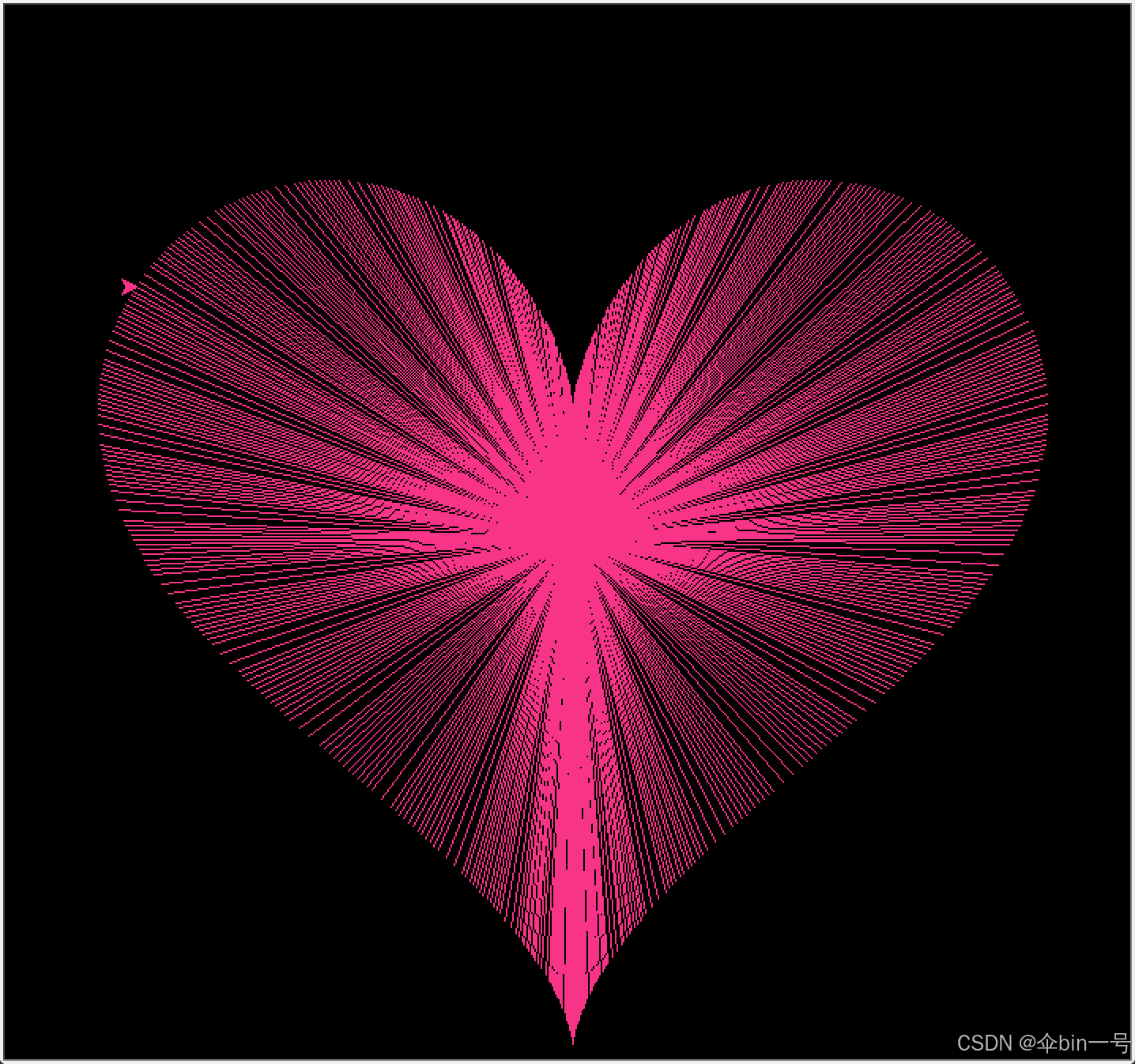 使用turtle库绘制了一个动态的心形图案_import mathfrom turtle import *def hearta(k ...