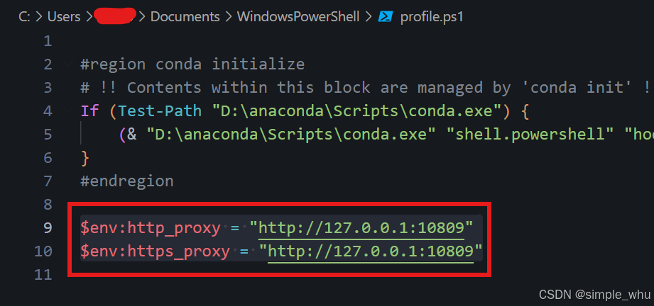 为Powershell设置代理以便运行pip、conda等指令通过代理联网_powershell 代理-CSDN博客