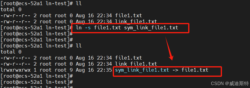 Linux命令：用于创建链接的工具-ln命令详解_linux创建链接-CSDN博客