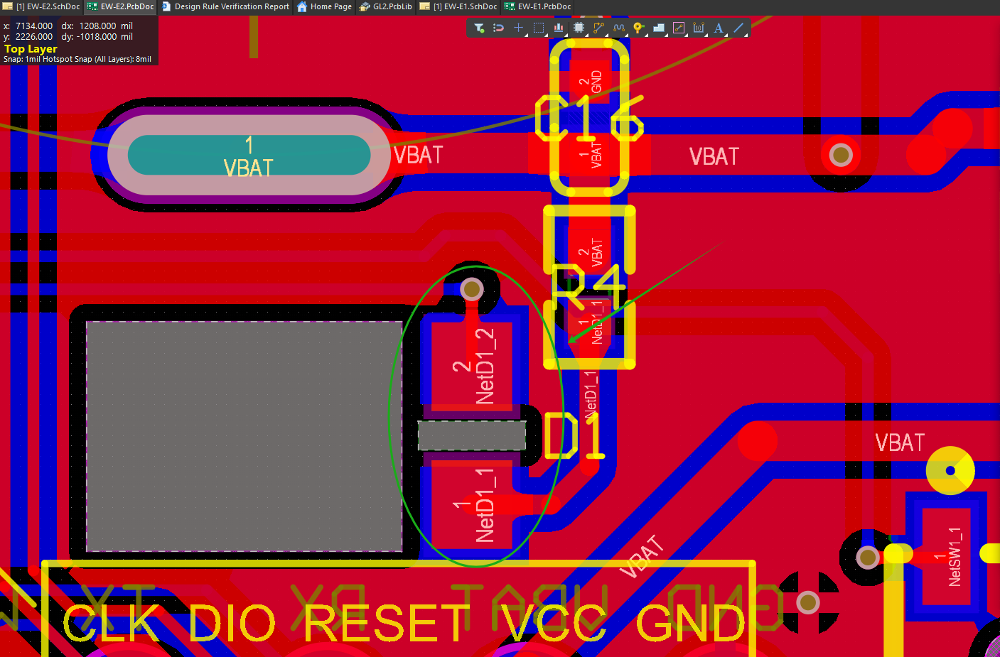 AD常见报错：Clearance Constraint-CSDN博客