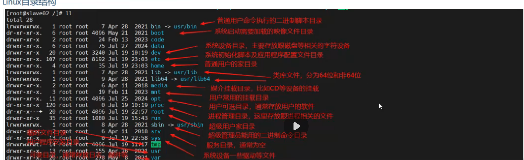 linux常见的目录及文件说明-CSDN博客