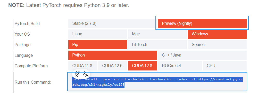 50系显卡配pytorch环境_pytorch 50系显卡-CSDN博客