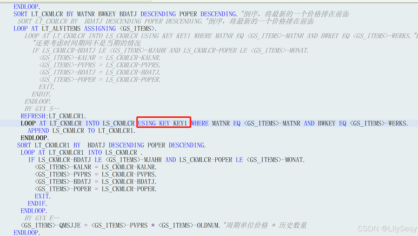 ABAP+程序LOOP WHERE优化记录_abap loop where-CSDN博客