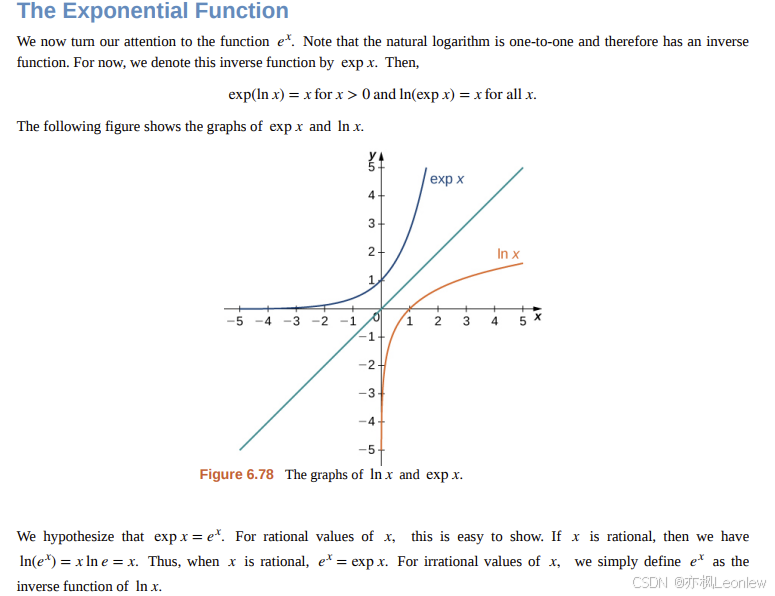 微积分复习笔记 Calculus Volume 1 - 6.7 Integrals, Exponential Functions, and Logarithms-CSDN博客