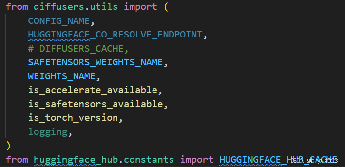 [已解决]ImportError: cannot import name ‘DIFFUSERS_CACHE‘ from ‘diffusers.utils‘ (/data1/xxx/MuseV ...