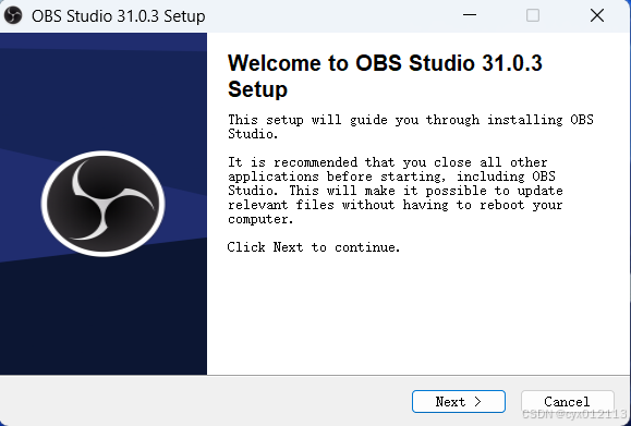 OBS 安装与配置_1.下载obs并安装 登录obs studio网站,下载windows四版,下载完成后并安装。 2.-CSDN博客