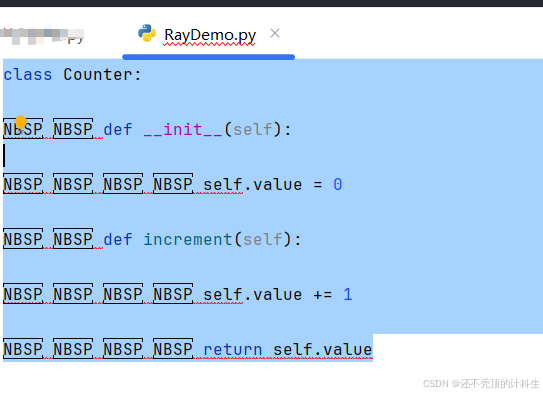解决复制代码到pycharm中出现ENSP的解决方案_pycharm nbsp-CSDN博客