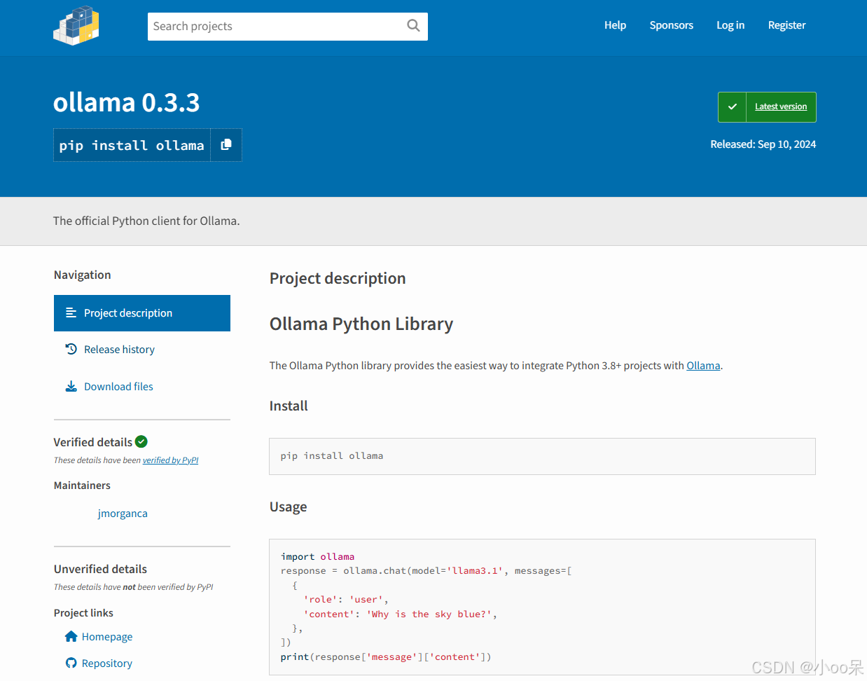【自然语言处理与大模型】Ollama的使用介绍_ollama使用-CSDN博客