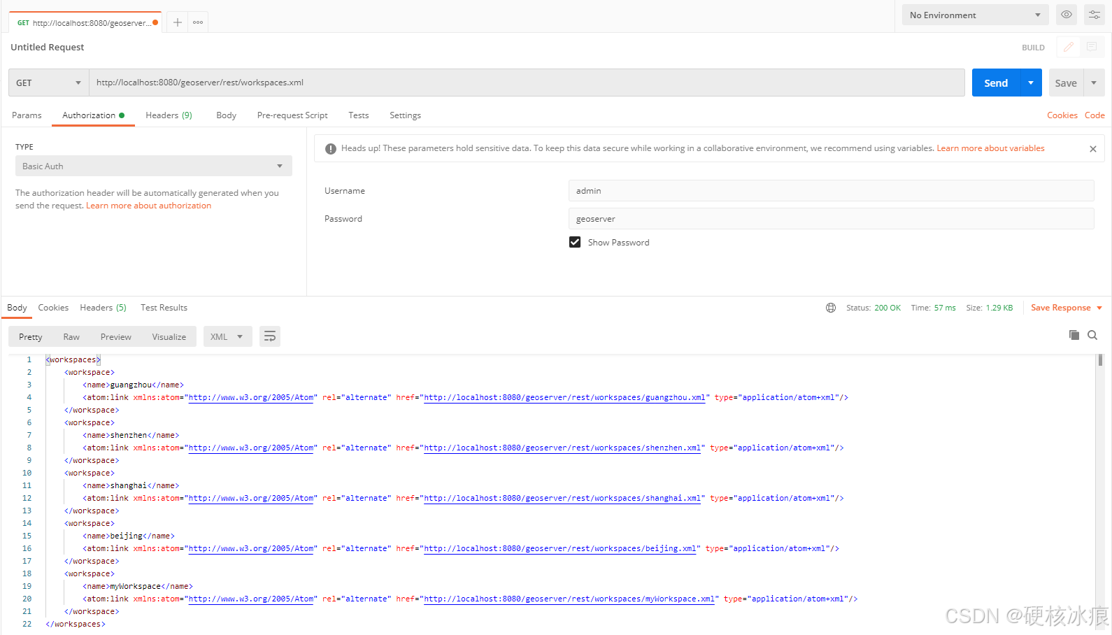 [GeoServer] 调用 REST API（1）工作区_geoserver api-CSDN博客