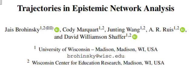 Trajectories in Epistemic Network Analysis_ena认知网络分析-CSDN博客
