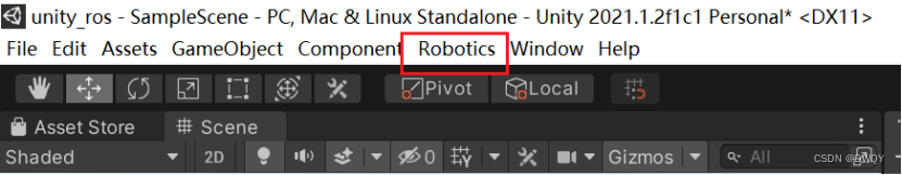 ROS-Unity 连接教程（ROS1版本）_unity ros-CSDN博客
