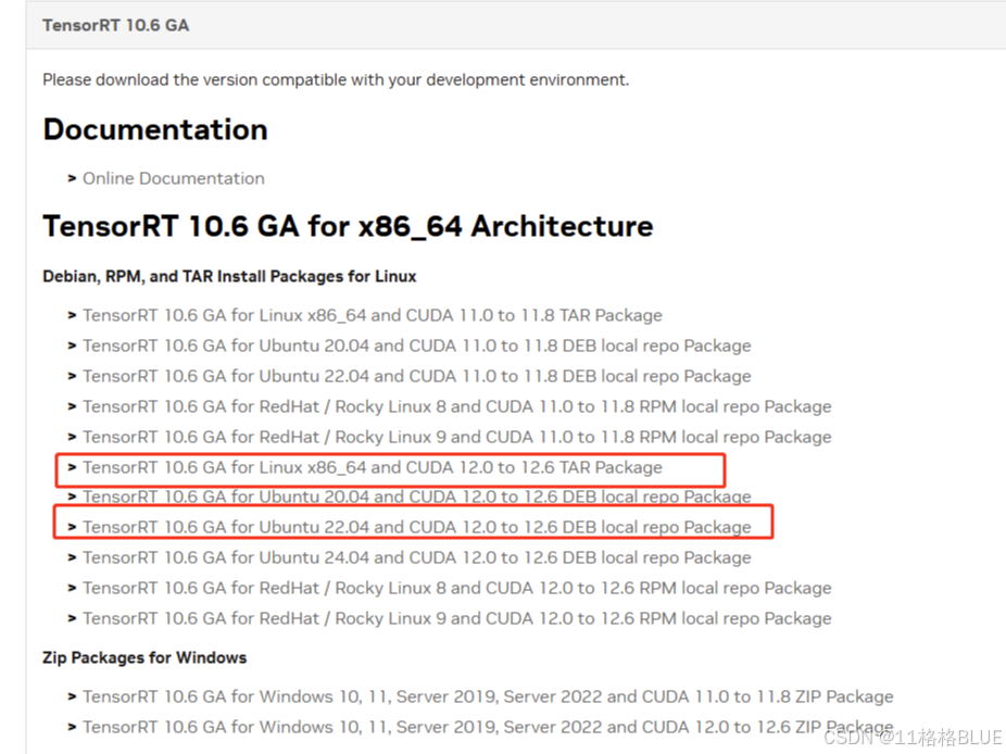 Tensorrt安装_tensorrt下载-CSDN博客