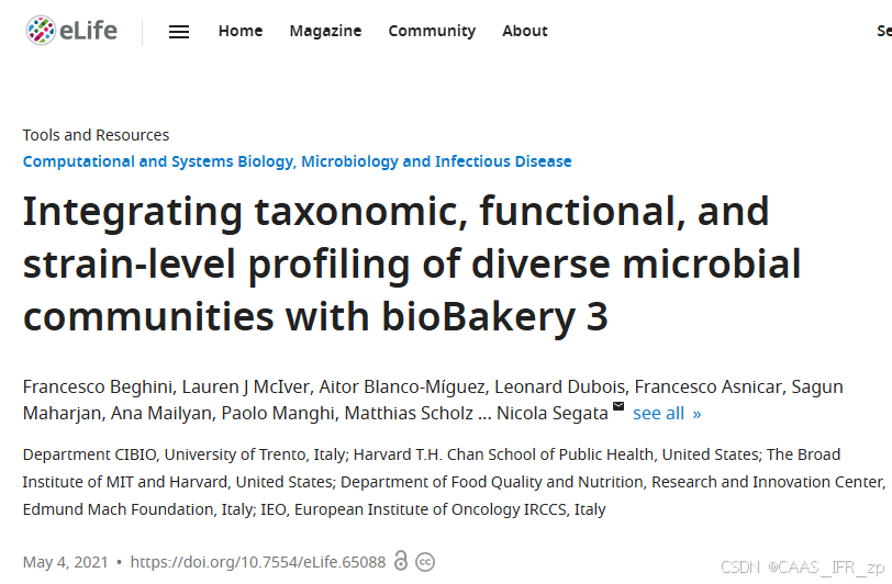 MetaPhlAn4：宏基因组快速物种注释-CSDN博客