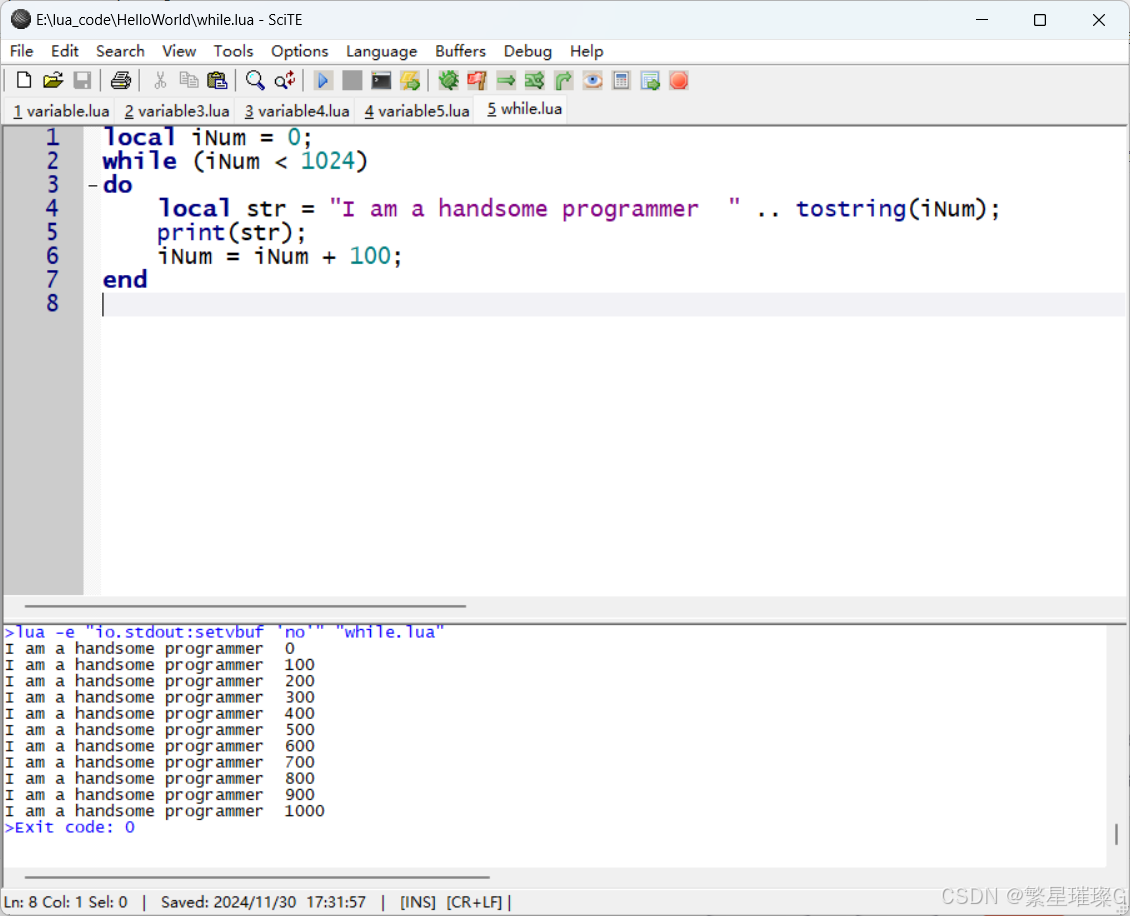 Lua语言入门 - Lua 循环_lua循环写法-CSDN博客