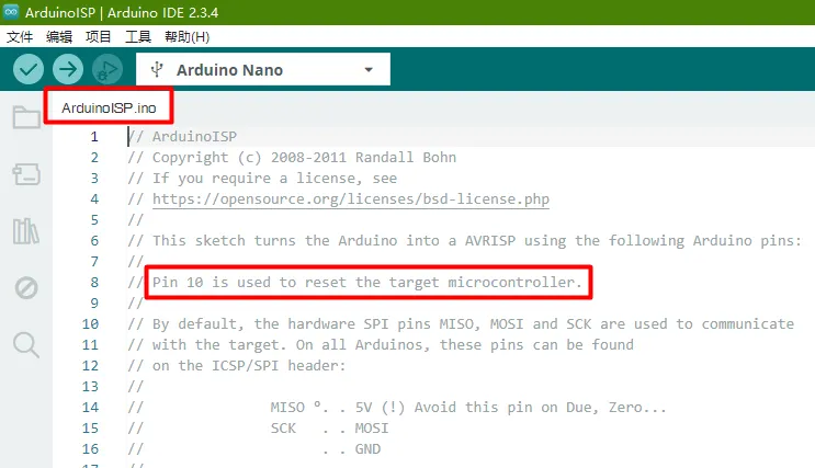 如何用Arduino Nano/UNO R3开发板给另一个Arduino IDE不能下载的Arduino Nano/UNO R3开发板重新烧录引导程序bootlaoder_用arduino板给 ...