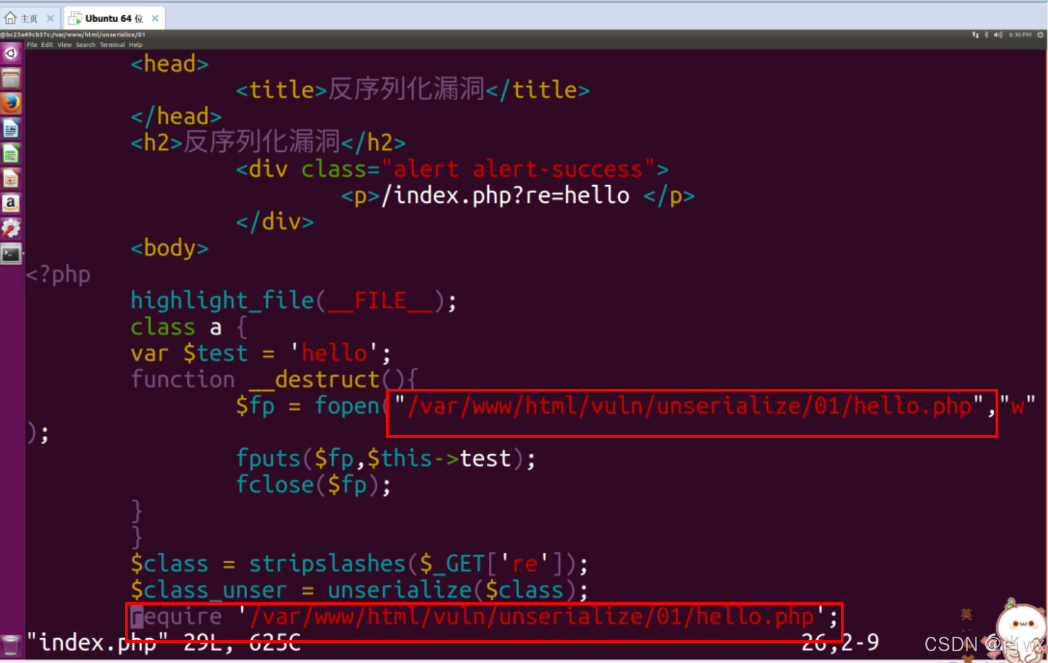 反序列化（ iwebsec靶场，php-SER-libs-main反序列化靶场）-CSDN博客