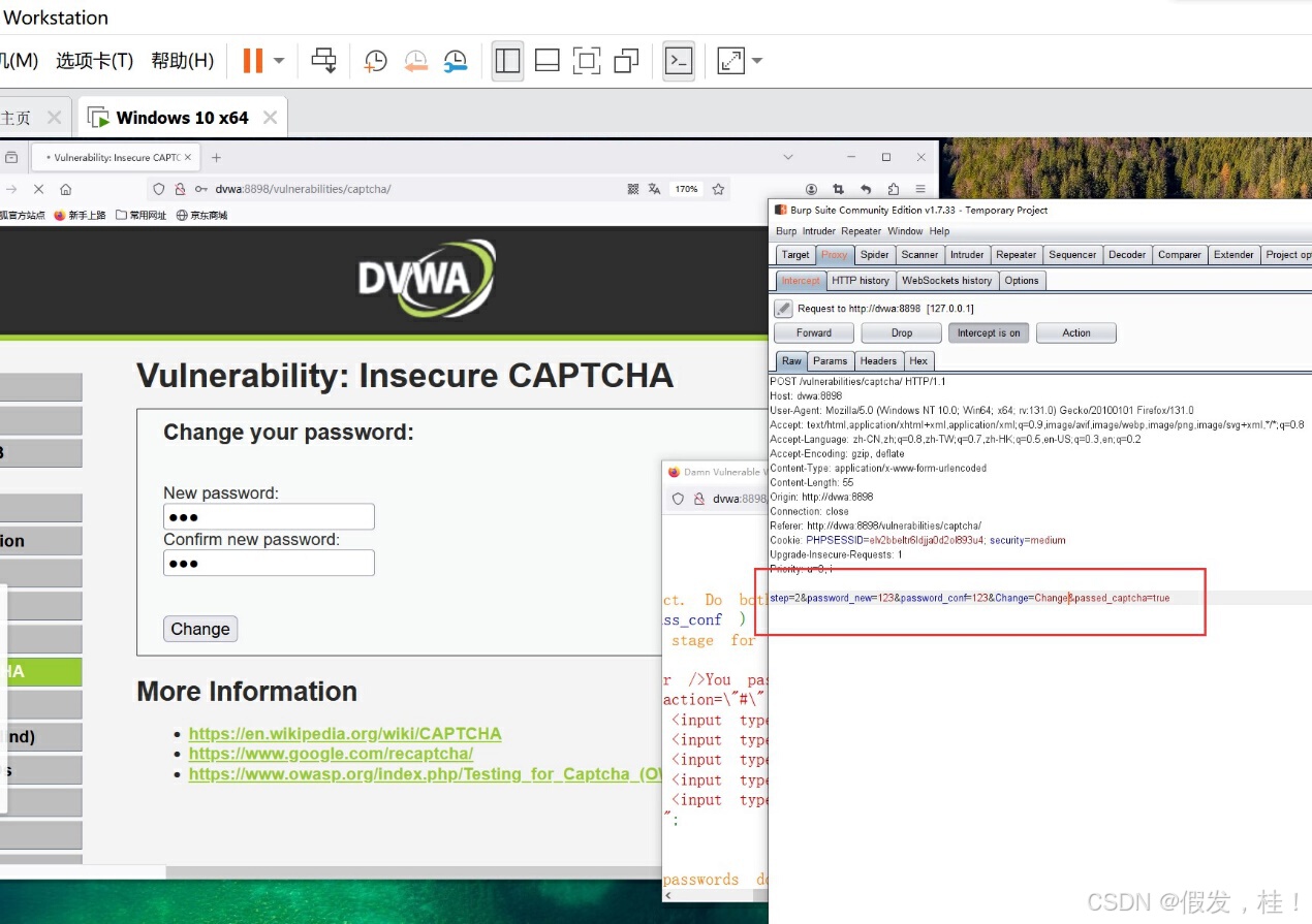 dvwa Insecure CAPTCHA 通关教程_不安全的验证码-CSDN博客