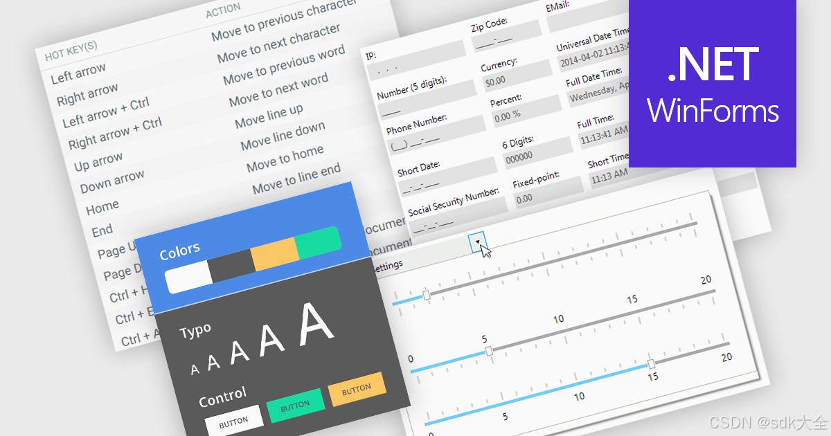ComponentOne WinForms 输入和编辑器 _componentone studio for winforms-CSDN博客