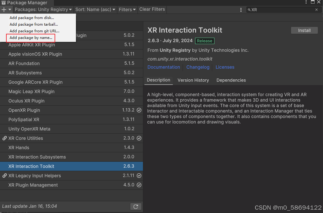 XR Interaction Toolkit3.0教程-CSDN博客