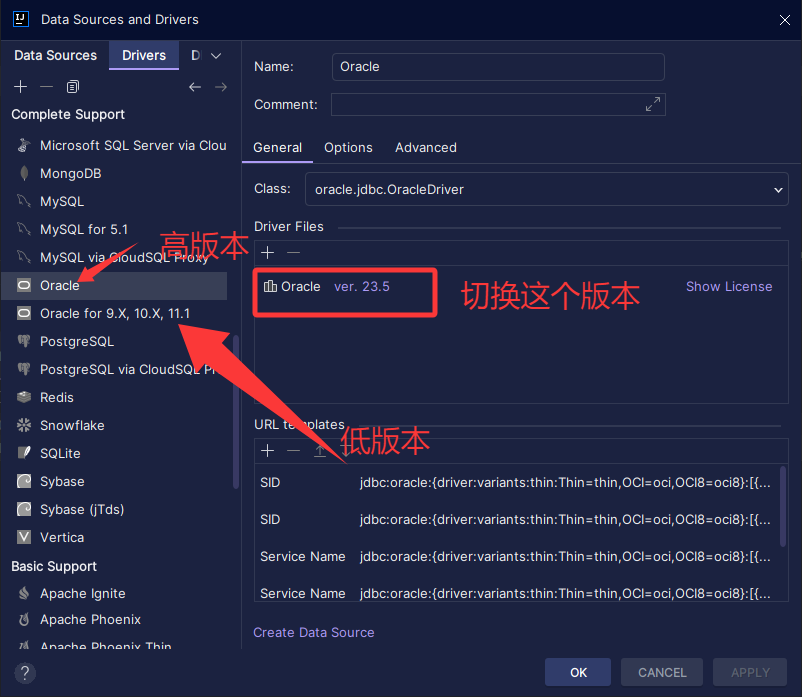 Missing class Could not initialize class oracle.jdbc.driver.GeneratedPhysicalConnection_datagrip ...
