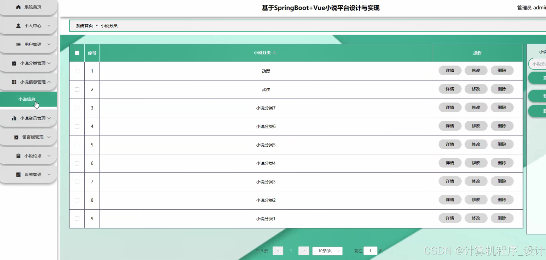 【开题报告】基于springbootvue小说平台设计与实现(程序源码论文 计算机毕业设计基于springboot和vue小说平台的