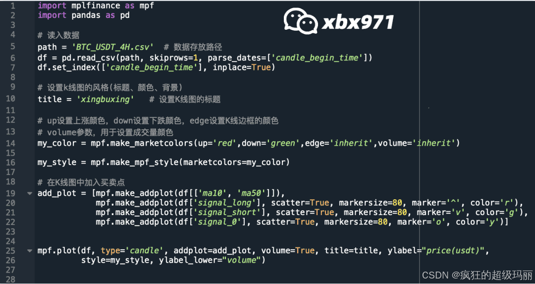 干货!写最少的python代码,画最骚的k线!每根k线只触发一次现价交易的python代码写法 Csdn博客