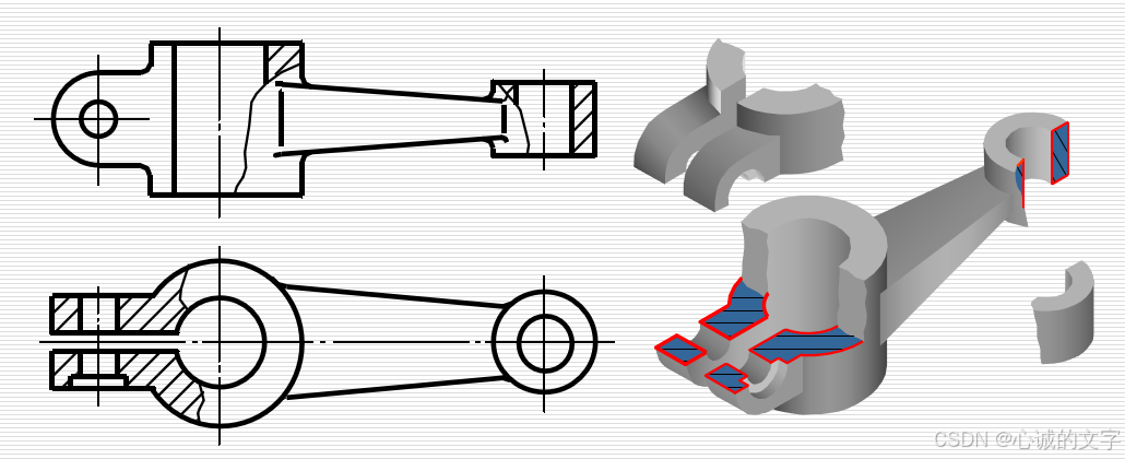 CAXA实体设计2025工程图：局部剖视图_caxa局部视图-CSDN博客