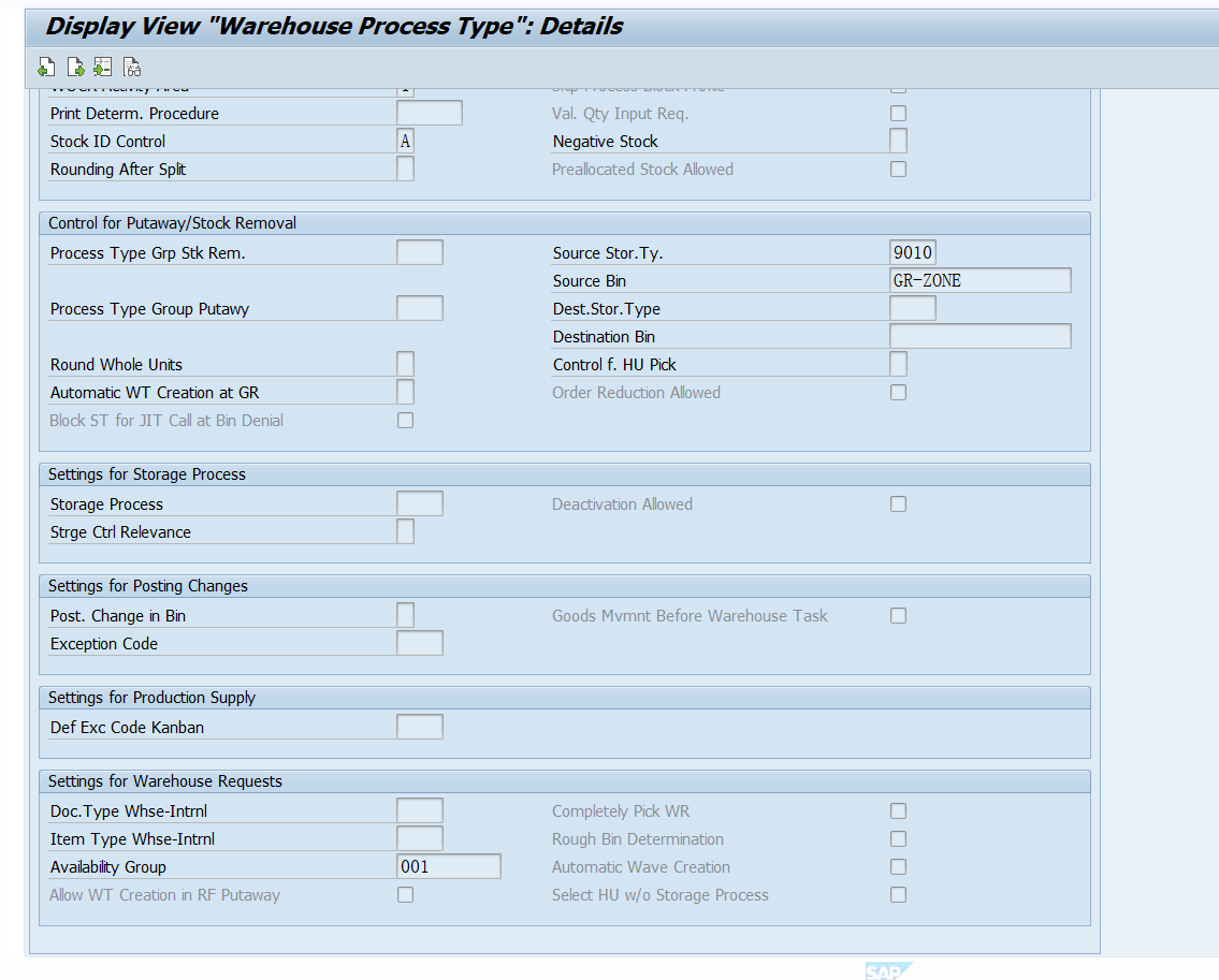 SAP EWM后台配置研习之Define warehouse process type_sap后台配置单-CSDN博客