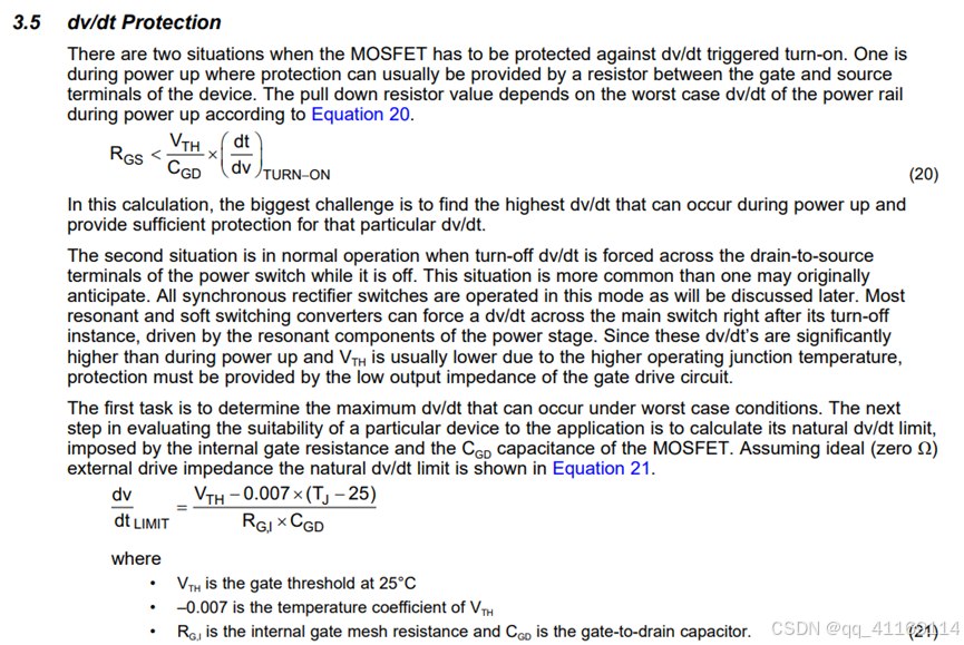mosfet的驱动设计-栅极电阻_面包芯语 登录mosfet驱动电路栅极电阻的阻值如何计算?有三大因素要考虑,1400-CSDN博客