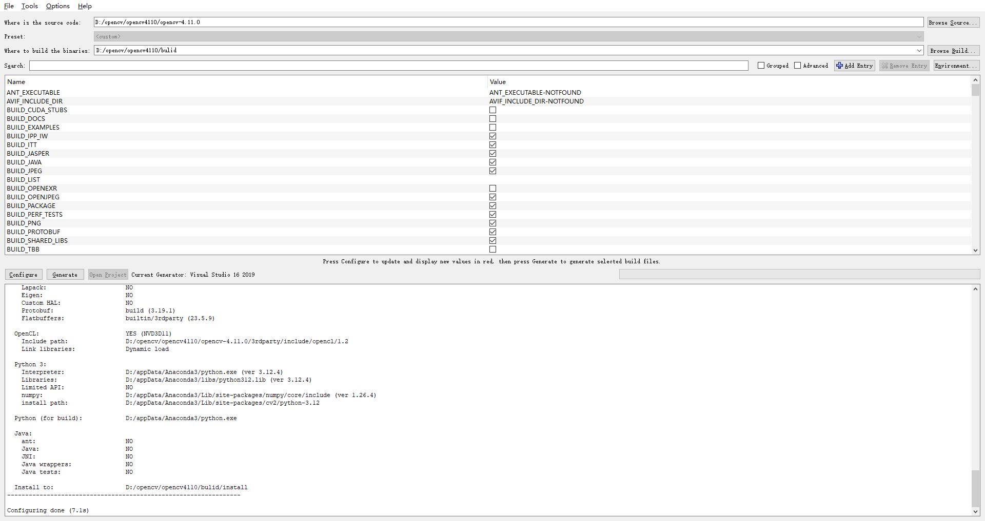 [OpenCV]win10+opencv4.11.0+opencv_contrib+cmake详细编译记录_opencv4.11.0下载-CSDN博客