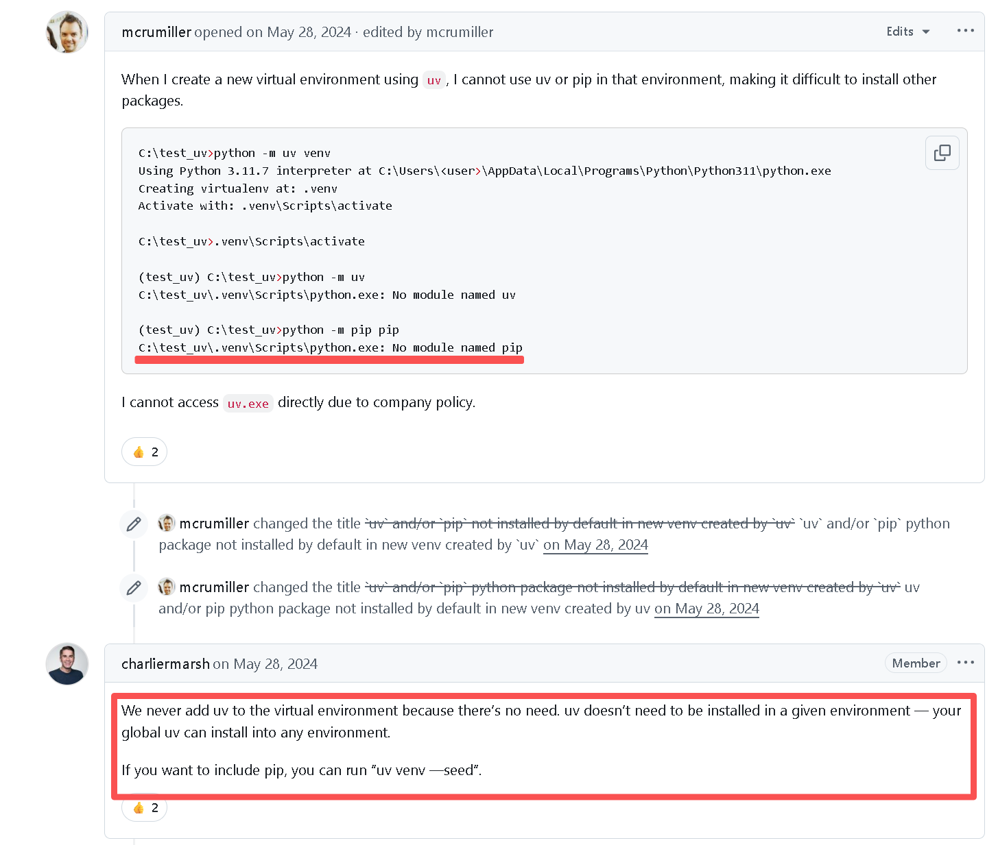 uv venv 为何没有 pip？—— 揭秘现代 Python 工具链的“动态治理”挑战与 EPGF 的应对之道_uv venv --seed ...