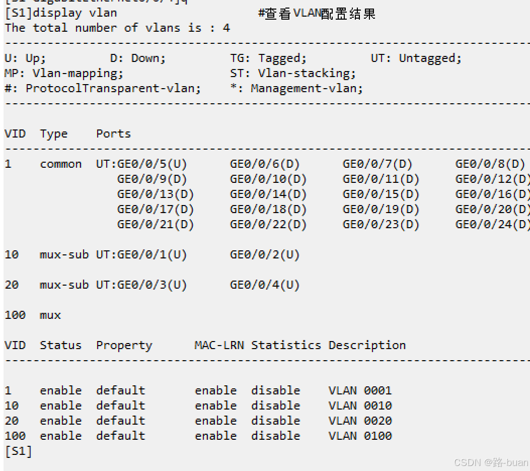 配置MUX VLAN_主从vlan-CSDN博客