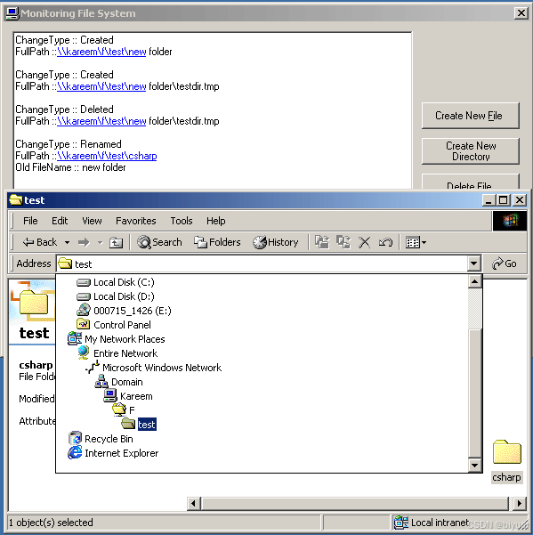 Monitoring File System using FileSystemWatcher Class - Part 2 -CSDN博客