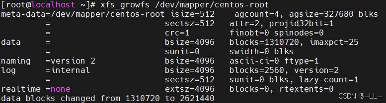 Centos7.9将home目录空间扩容到root中_centos7将home 一部分空间划到root-CSDN博客