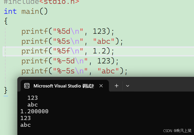 C语言中printf用法总结_c语言printf的用法-CSDN博客