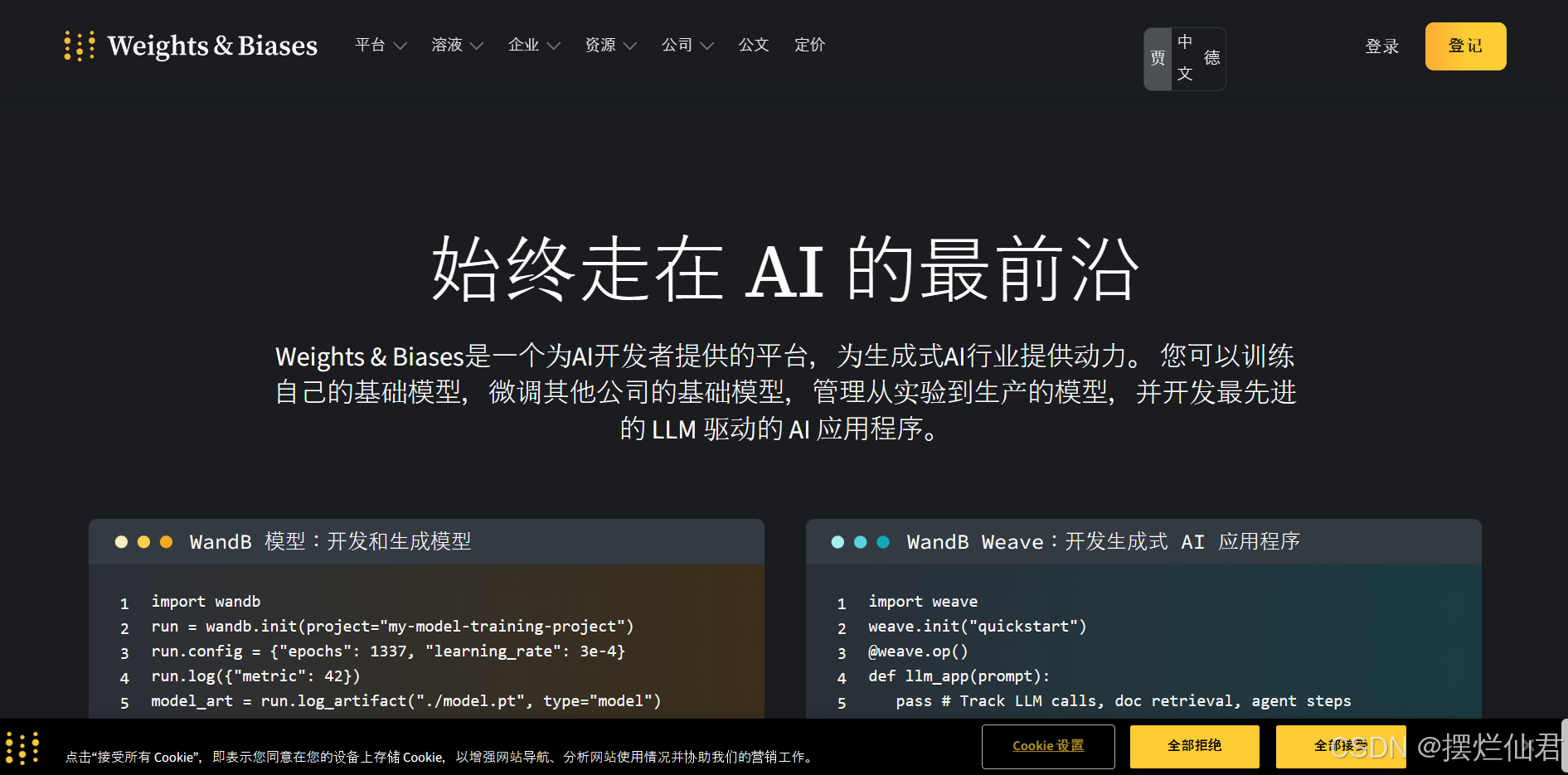 Weights & Biases使用教程-CSDN博客