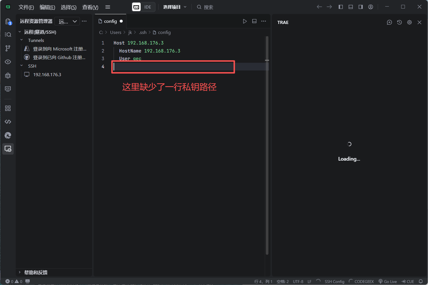 关于首次Trae CN远程连接ssh时无法连接的问题_trae远程连接-CSDN博客